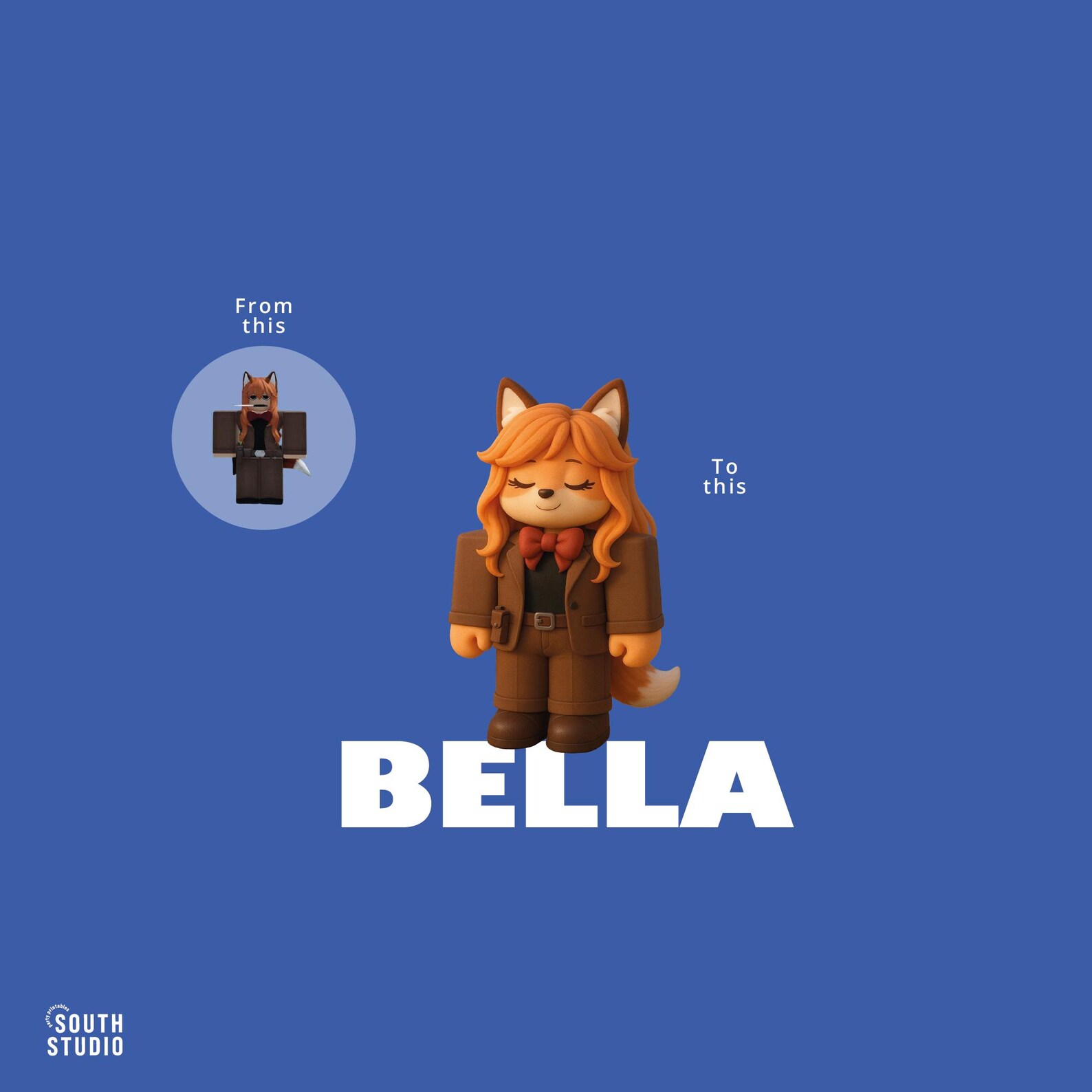 Your Roblox Avatar Into A 3d-style Illustration, Custom 3D Roblox ...