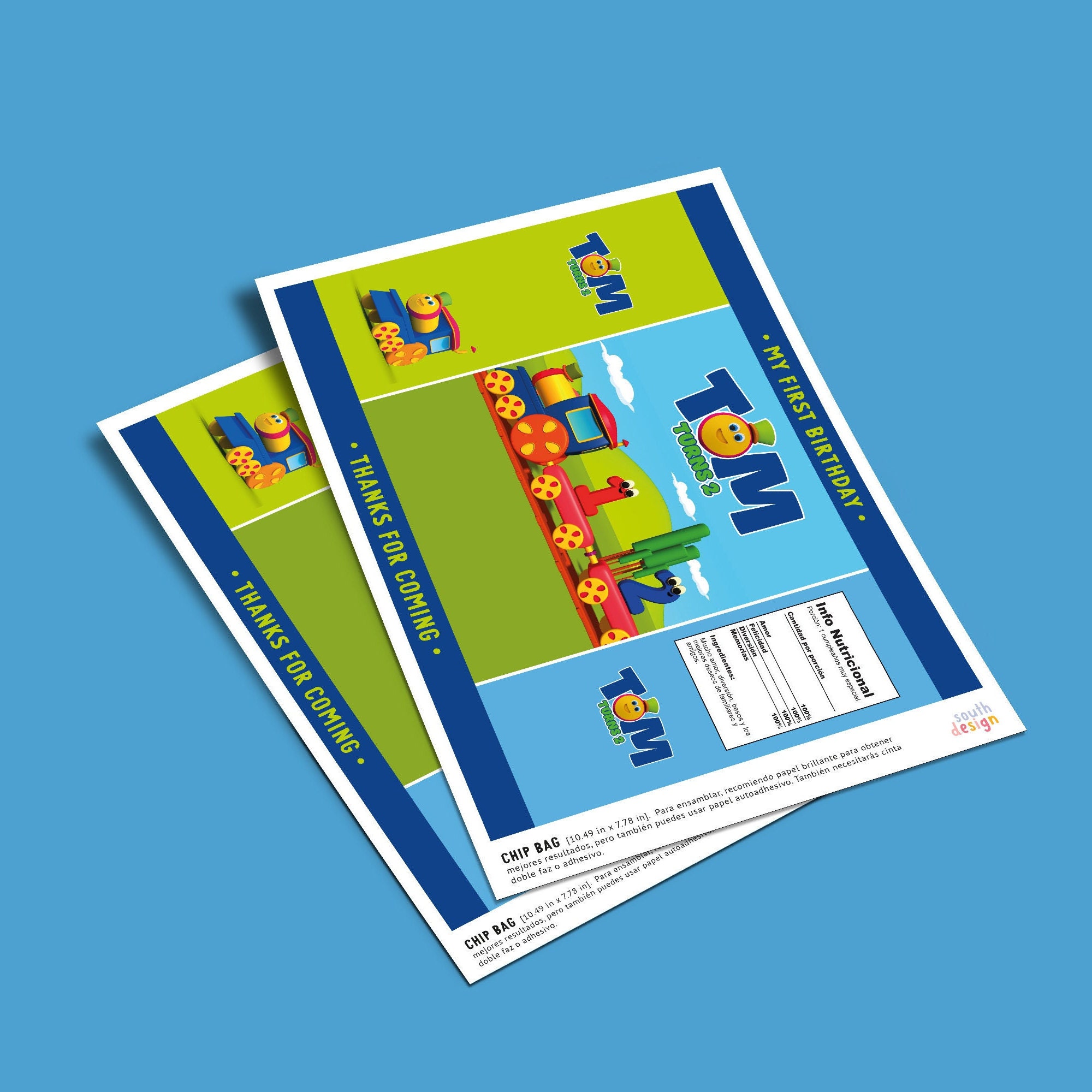 Bob the Train Party Decoration. Printable Bob the Train. Bob | Etsy