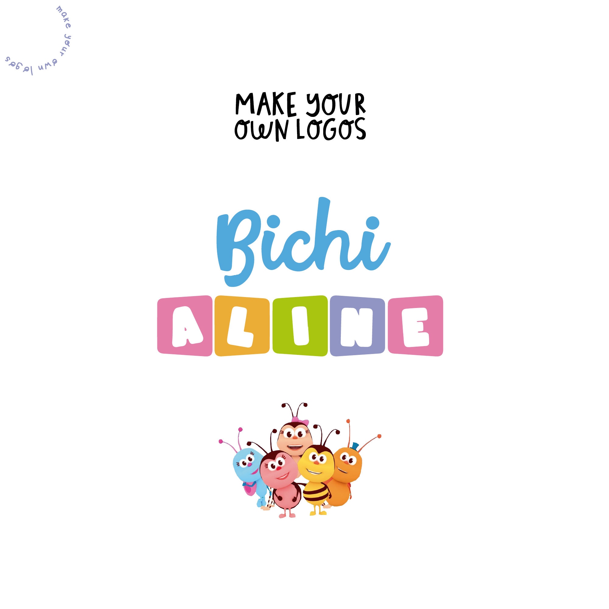 Fuente inspirada Bichy Kids. Bicky Kids fondo transparente. - Etsy México