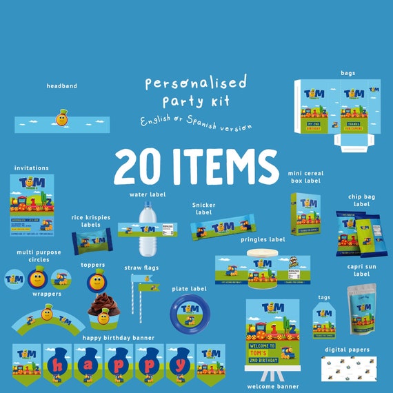 Bob the Train Party Decoration. Printable Bob the Train. Bob | Etsy