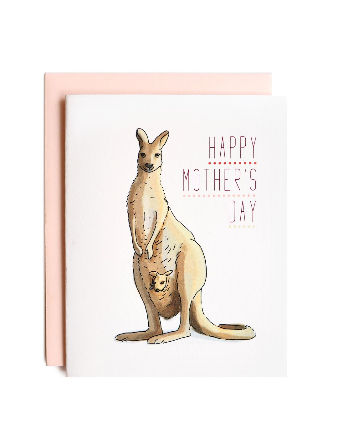 Kangaroo Mother's Day Card - Etsy