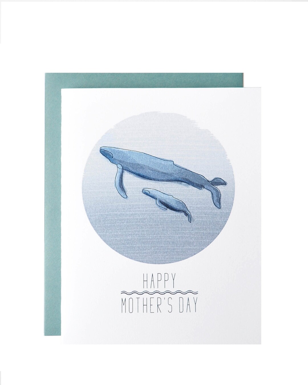 Whale Mother's Day Card - Etsy