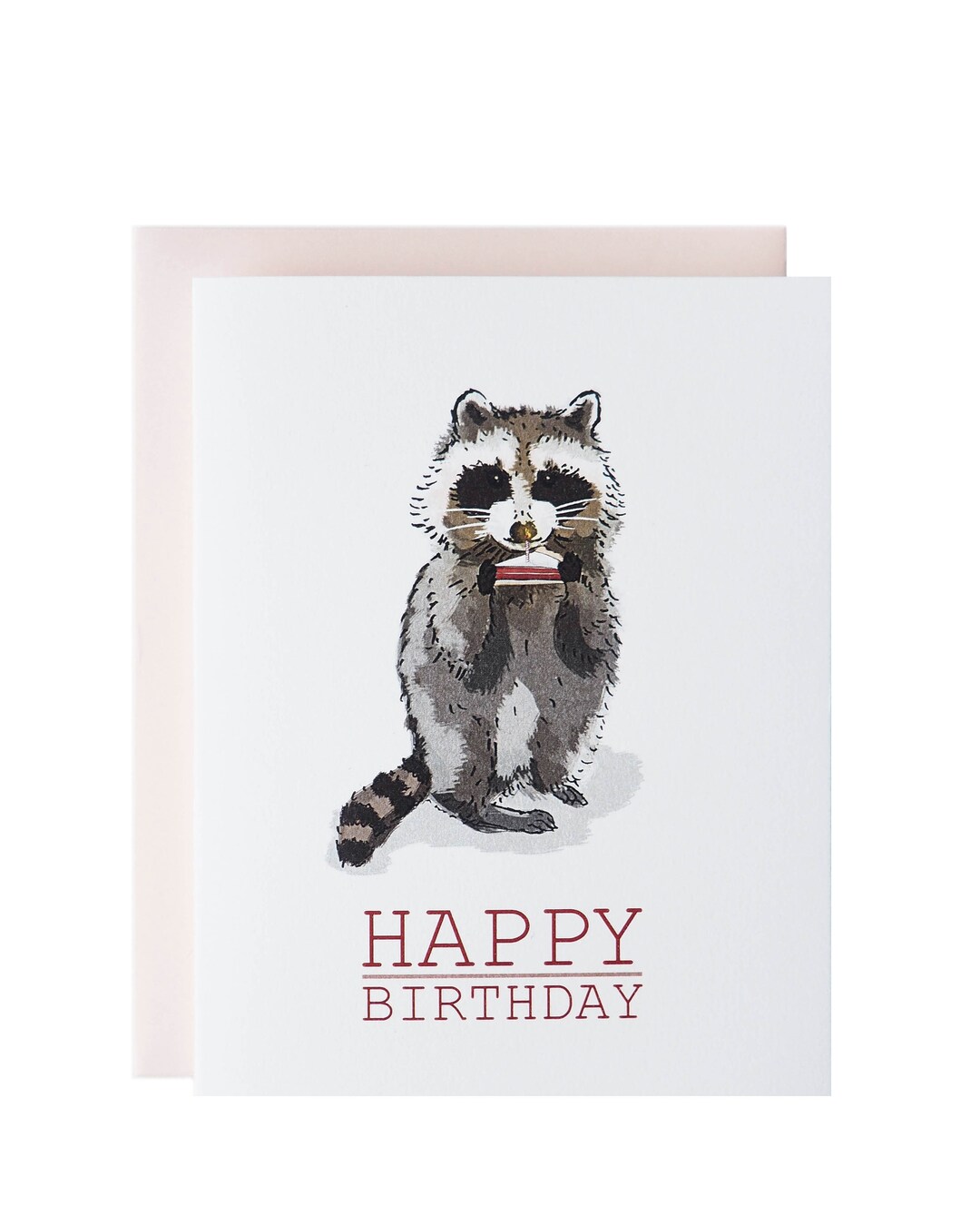 Raccoon Birthday Card - Etsy