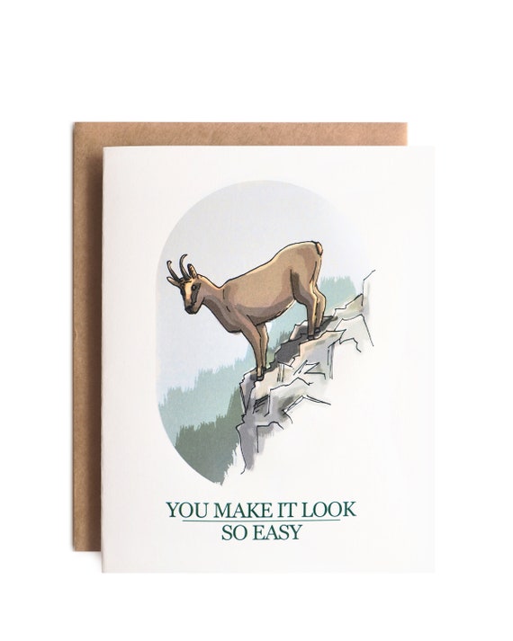 Ibex you Make It Look so Easy Card | Etsy