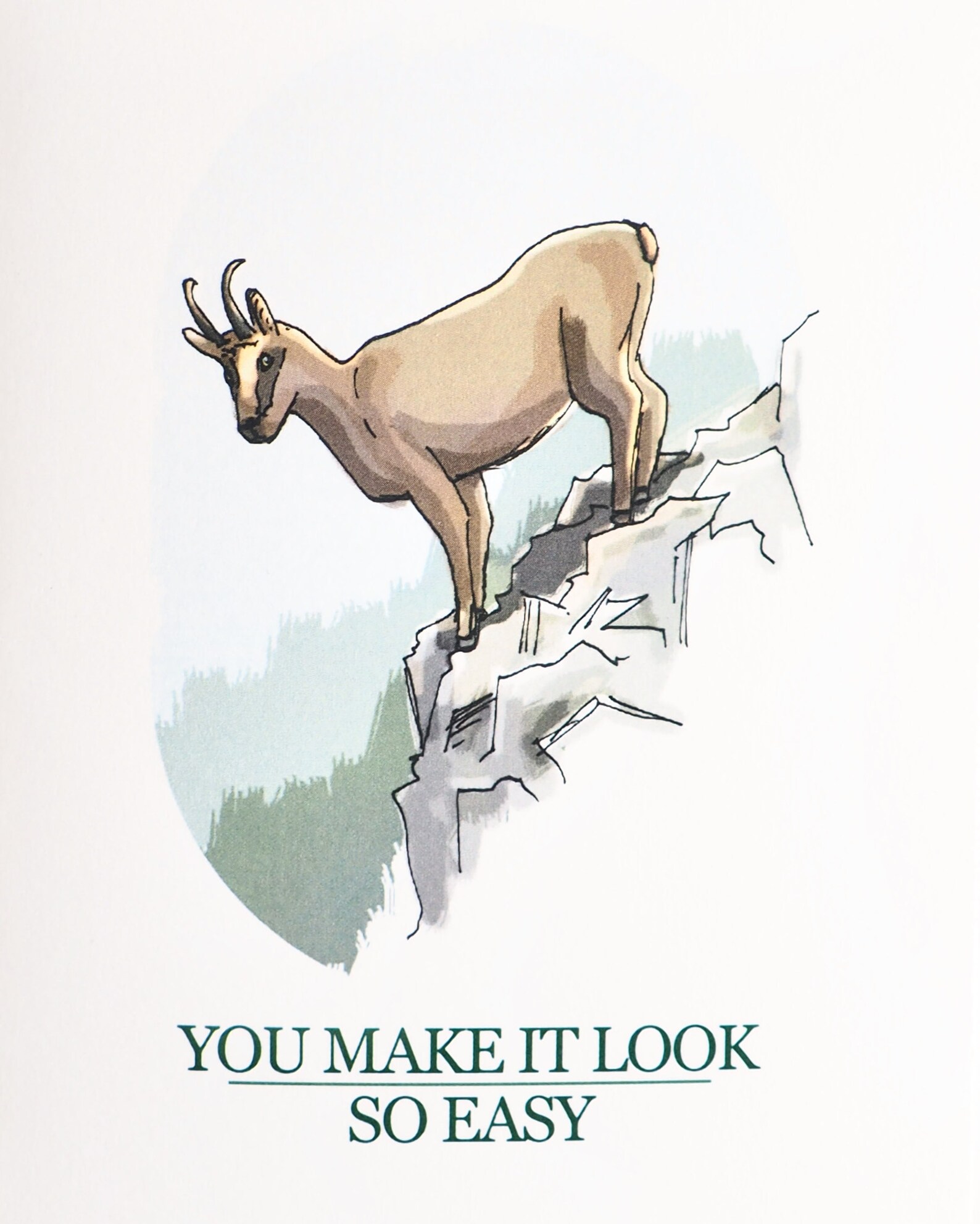 Ibex you Make It Look so Easy Card - Etsy