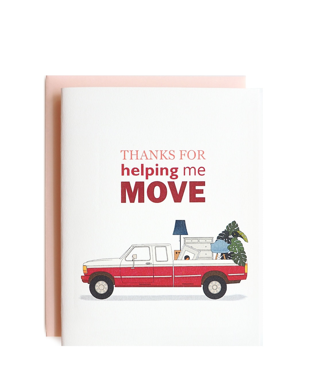 Thanks for Helping Me Move Truck Card - Etsy