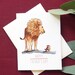 Lion Father's Day Card, Card for Dad - Etsy