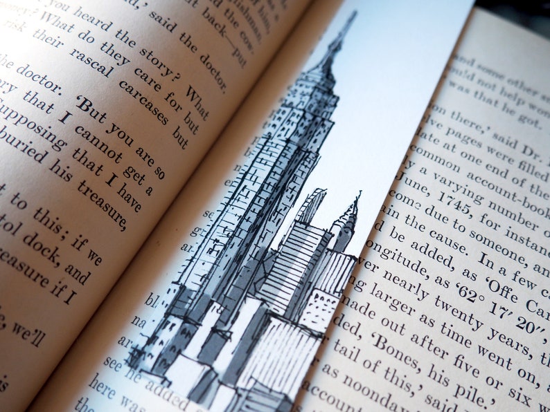 Set of 5 Bookmarks New York City Buildings - Etsy