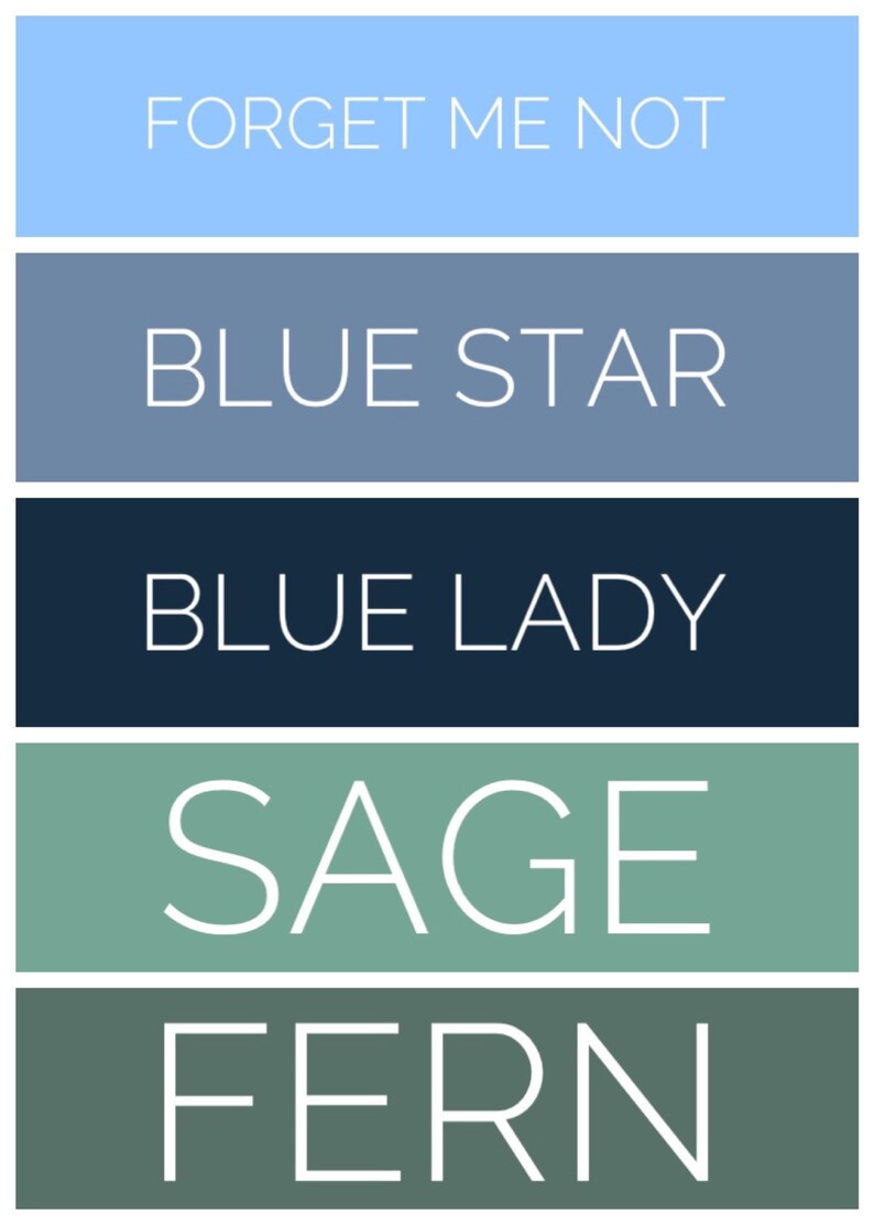 SOLID COLOR SWATCHES | Etsy