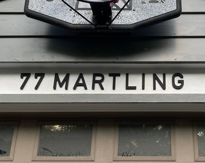 3.5 Inch Art Deco Narrow Modern House Numbers Letters - Etsy