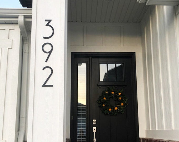 3.5 Inch Art Deco & Narrow Modern House Numbers Letters - Etsy