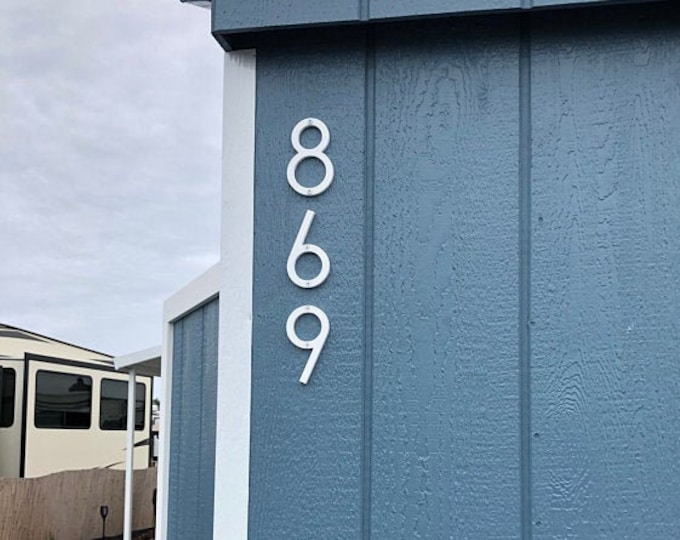 6 Inch Art Deco & Narrow Modern House Numbers Letters - Etsy