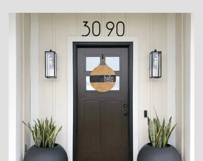 3.5 Inch Art Deco & Narrow Modern House Numbers Letters - Etsy