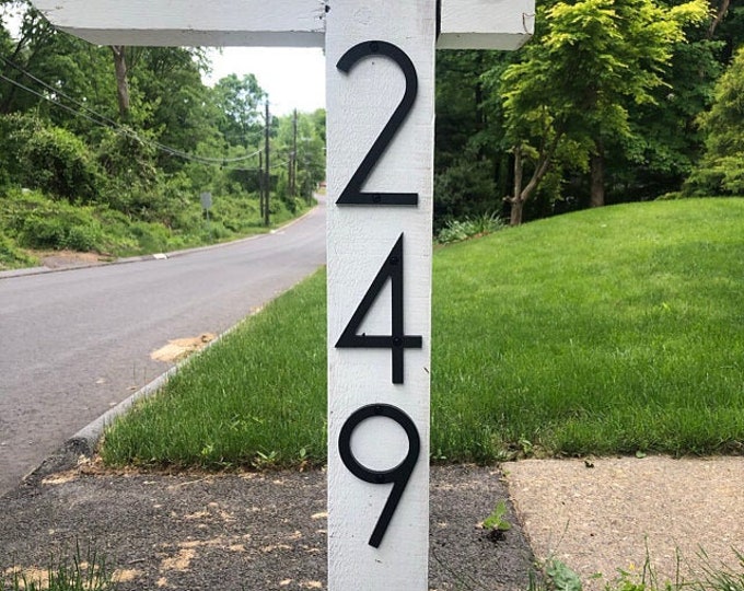 3.5 Inch Art Deco Narrow Modern House Numbers Letters - Etsy