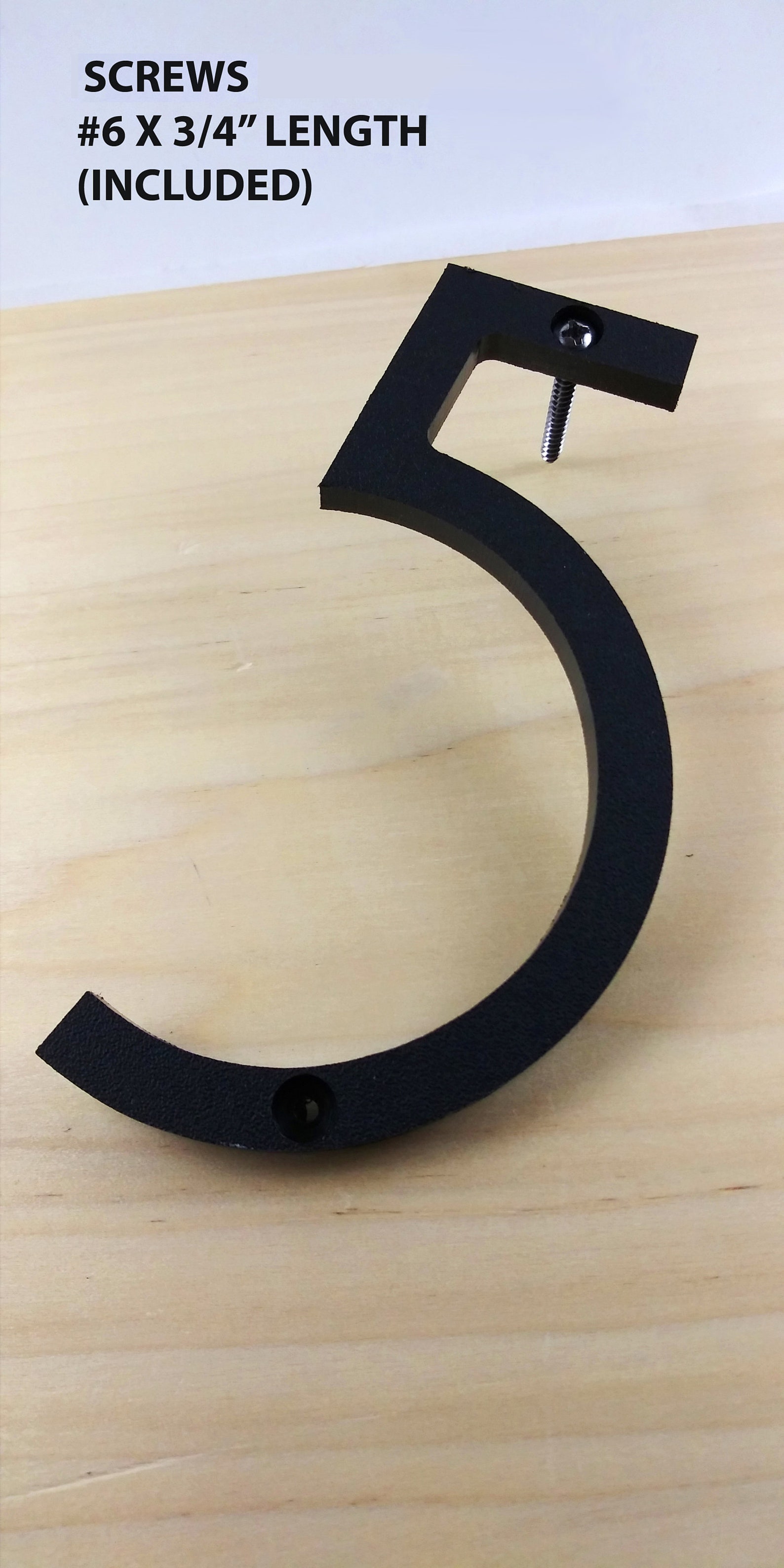 7 Inch Art Deco Narrow Modern House Numbers Letters - Etsy