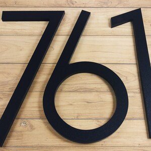 12 Inch Stud Mounting Art Deco Narrow Modern House Numbers Letters - Etsy