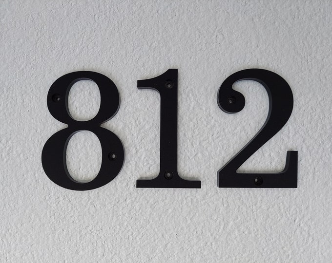 6 Inch Traditional & Wider House Numbers Letters - Etsy