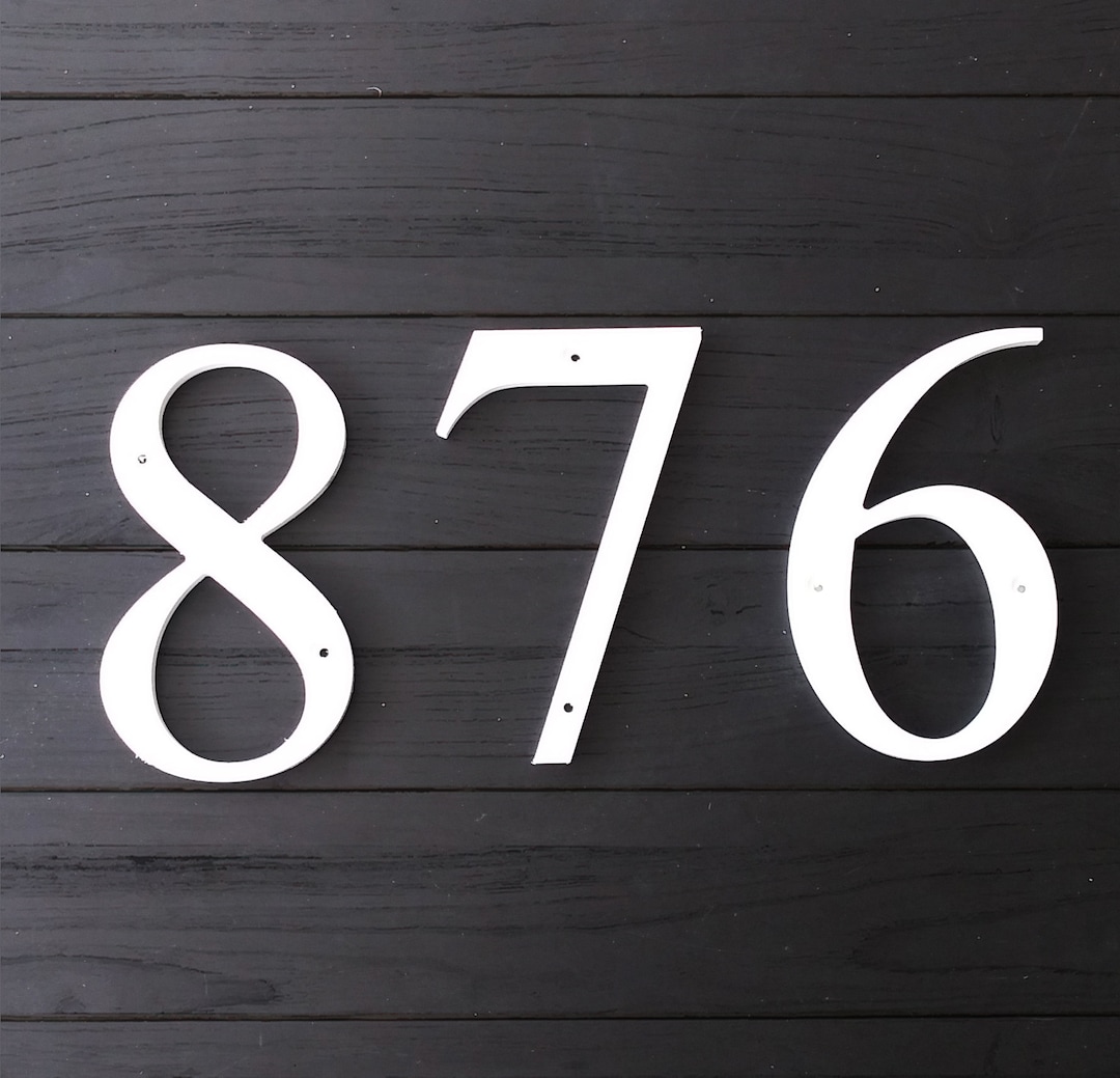 6 Inch Traditional & Narrow House Numbers Letters - Etsy