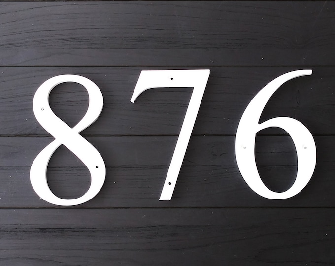 4 Inch Traditional & Wider House Numbers Letters - Etsy