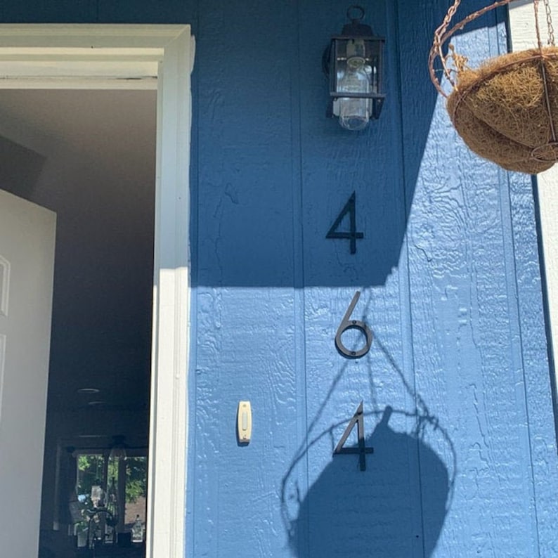 6 Inch Art Deco & Narrow Modern House Numbers Letters - Etsy