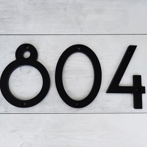 12 Inch Modern House Numbers Letters | Etsy
