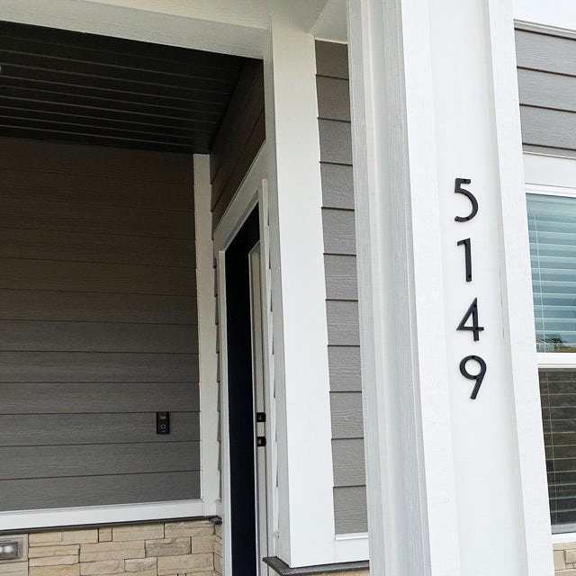 3.5 Inch Art Deco & Narrow Modern House Numbers Letters - Etsy