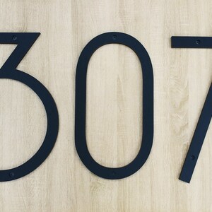 8 Inch Art Deco Narrow Modern House Numbers Letters - Etsy
