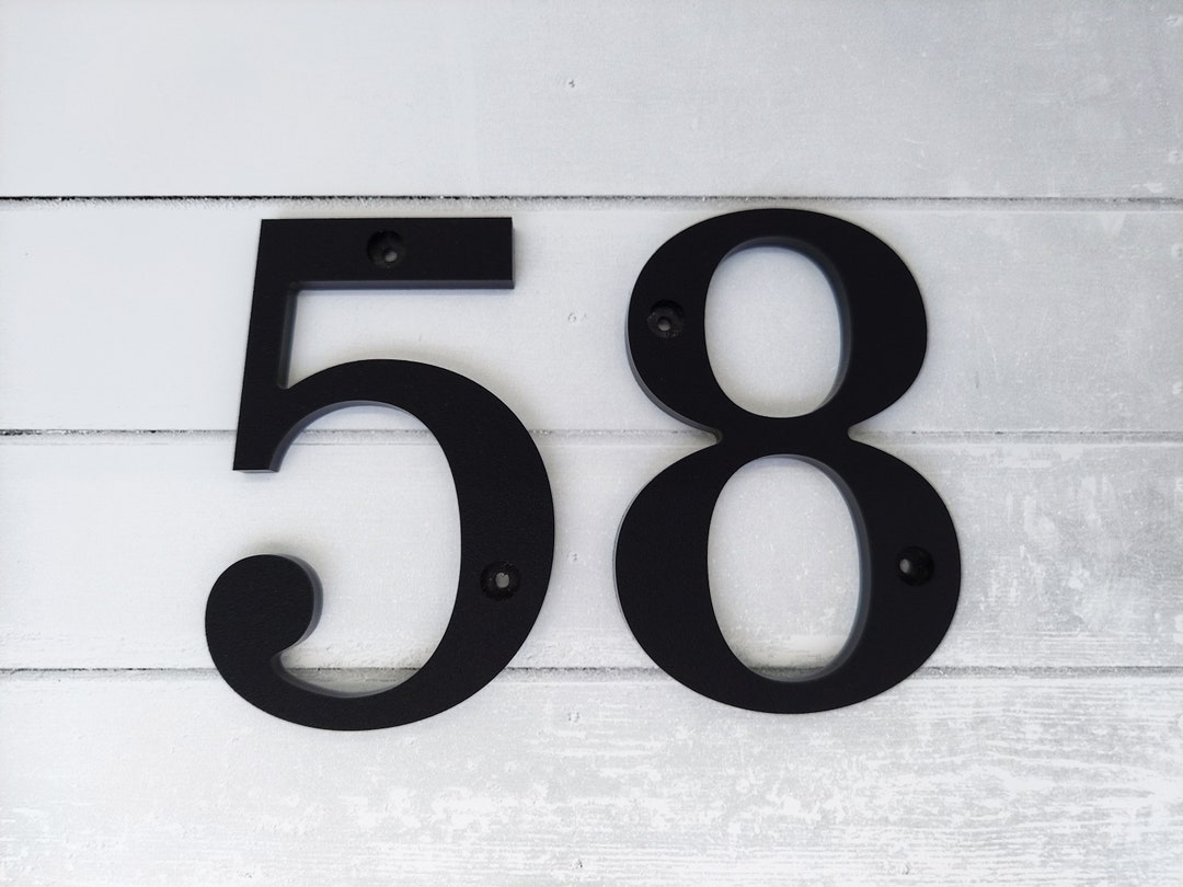 4 Inch Traditional & Wider, House Numbers Letters - Etsy