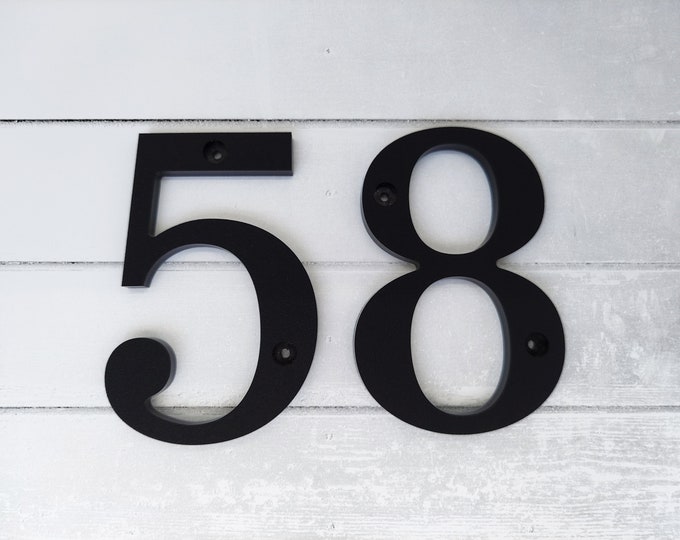 6 Inch Traditional & Wider, House Numbers Letters - Etsy