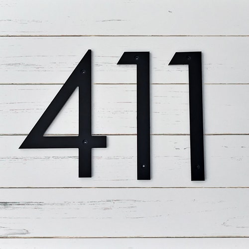 6 Inch Modern House Numbers Architectural Building Farmhouse - Etsy