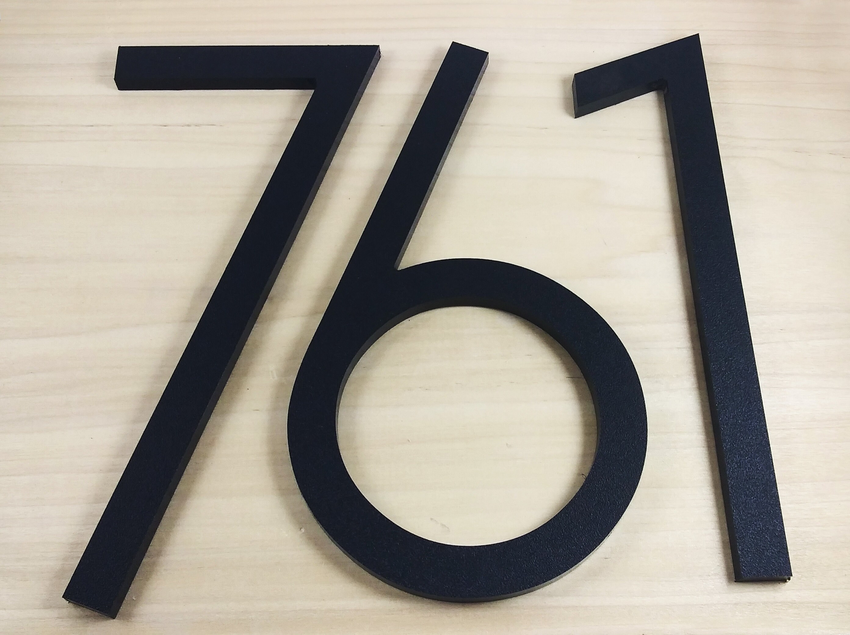 4 Inch Stud Mounting Art Deco Narrow Modern House Numbers - Etsy