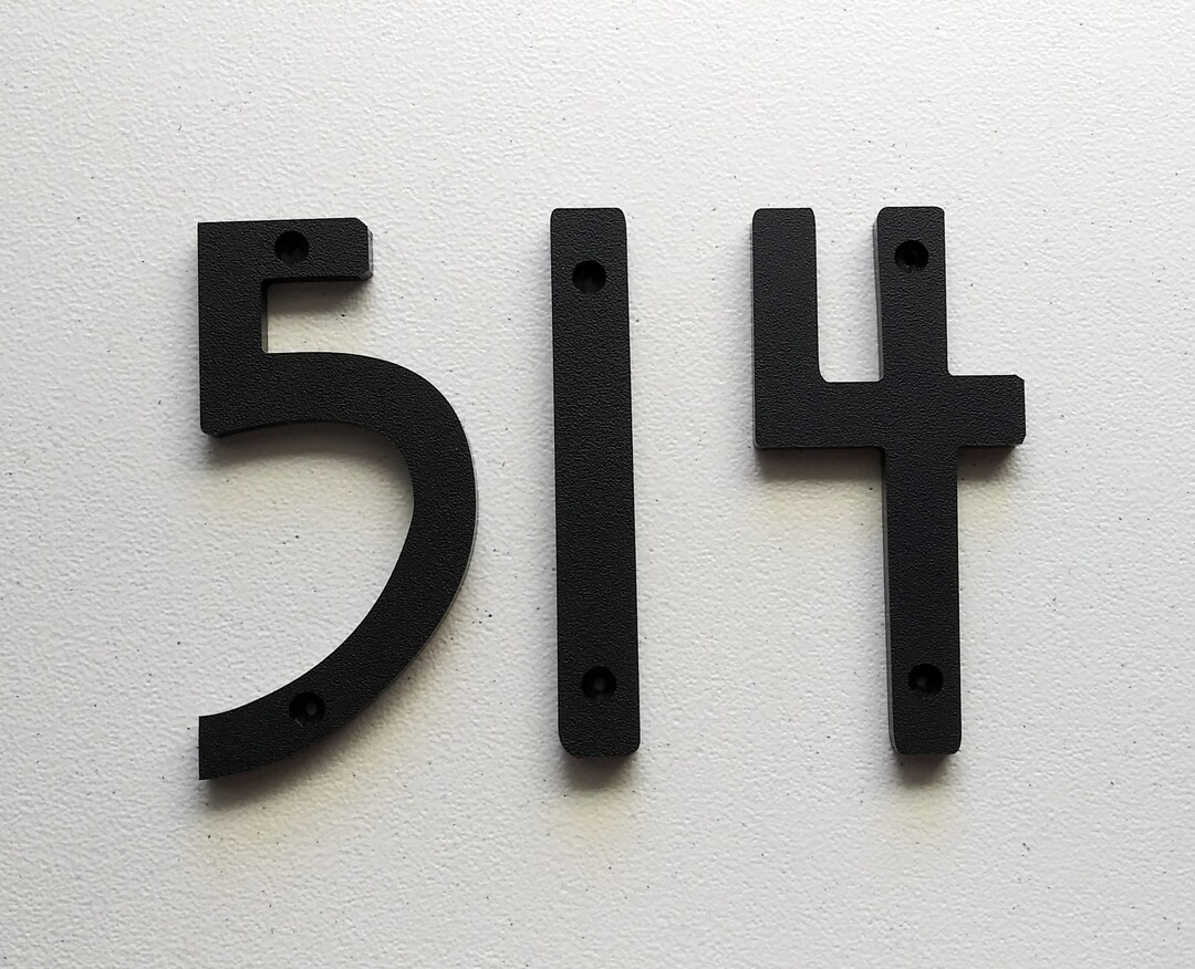 12 Inch Native & Thin Modern House Numbers Letters - Etsy