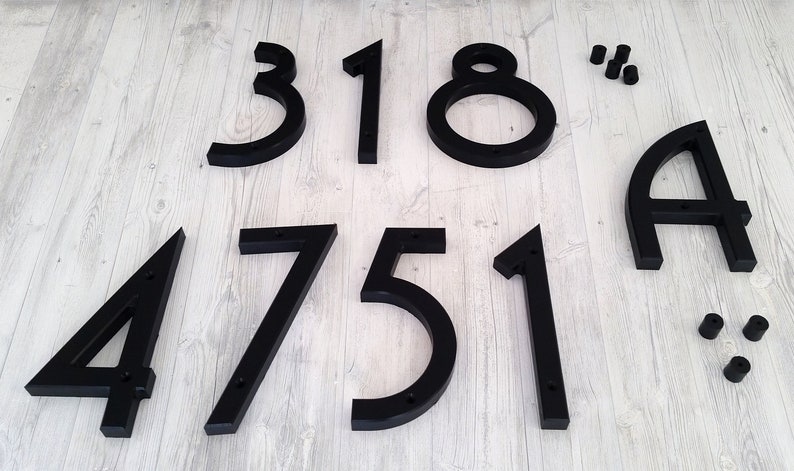 4 Inch Art Deco & Modern House Numbers Letters - Etsy Australia