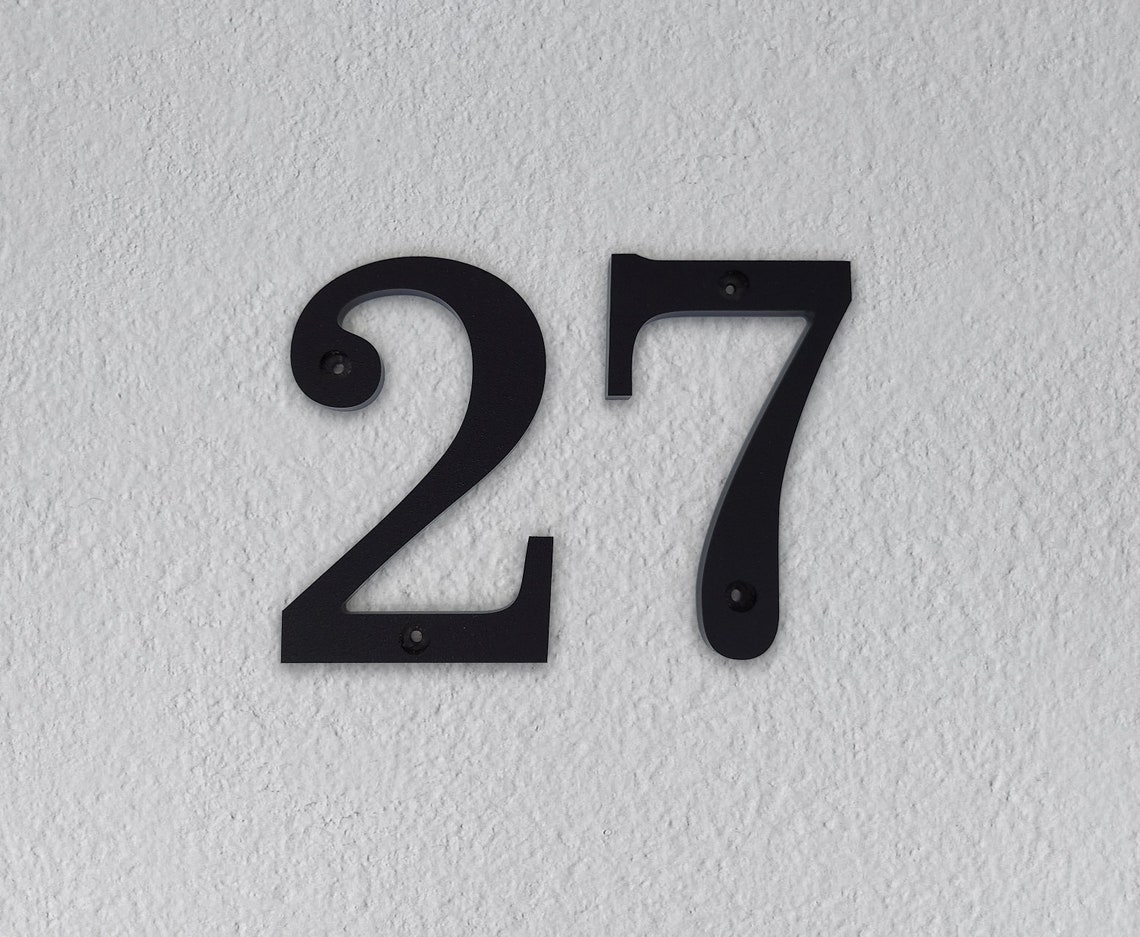 4 Inch Traditional & Wider House Numbers Letters - Etsy