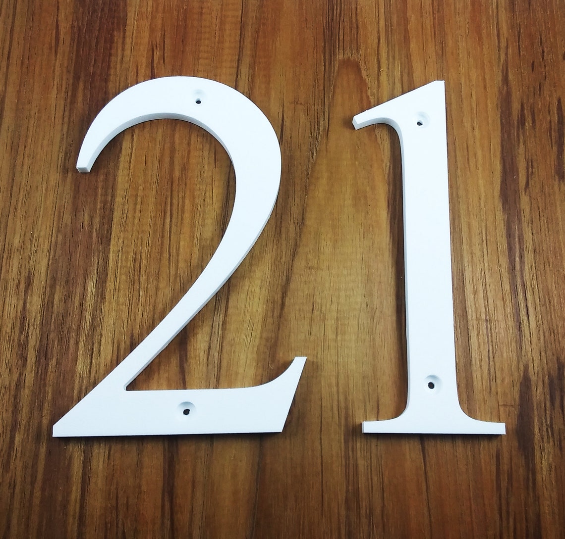 8 Inch Traditional & Narrow House Numbers Letters - Etsy