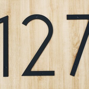 15 Inch Art Deco Narrow Modern House Numbers Letters - Etsy