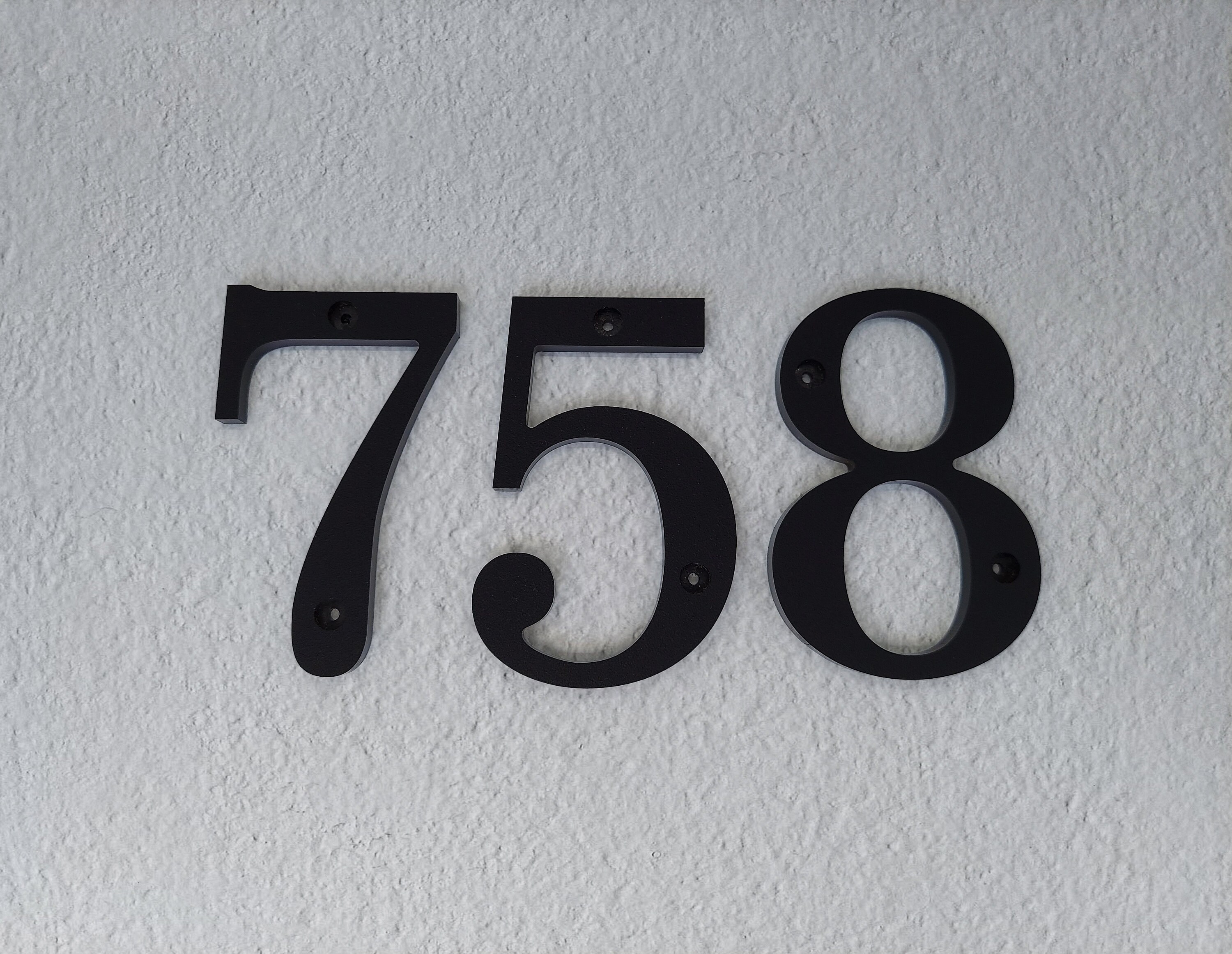 4 Inch Traditional & Wider House Numbers Letters - Etsy