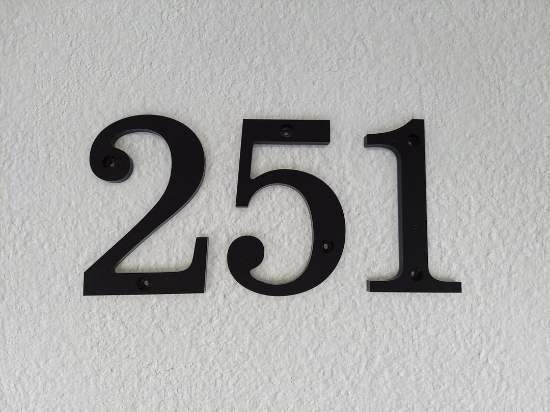 12 Inch Traditional & Wider, House Numbers Letters - Etsy