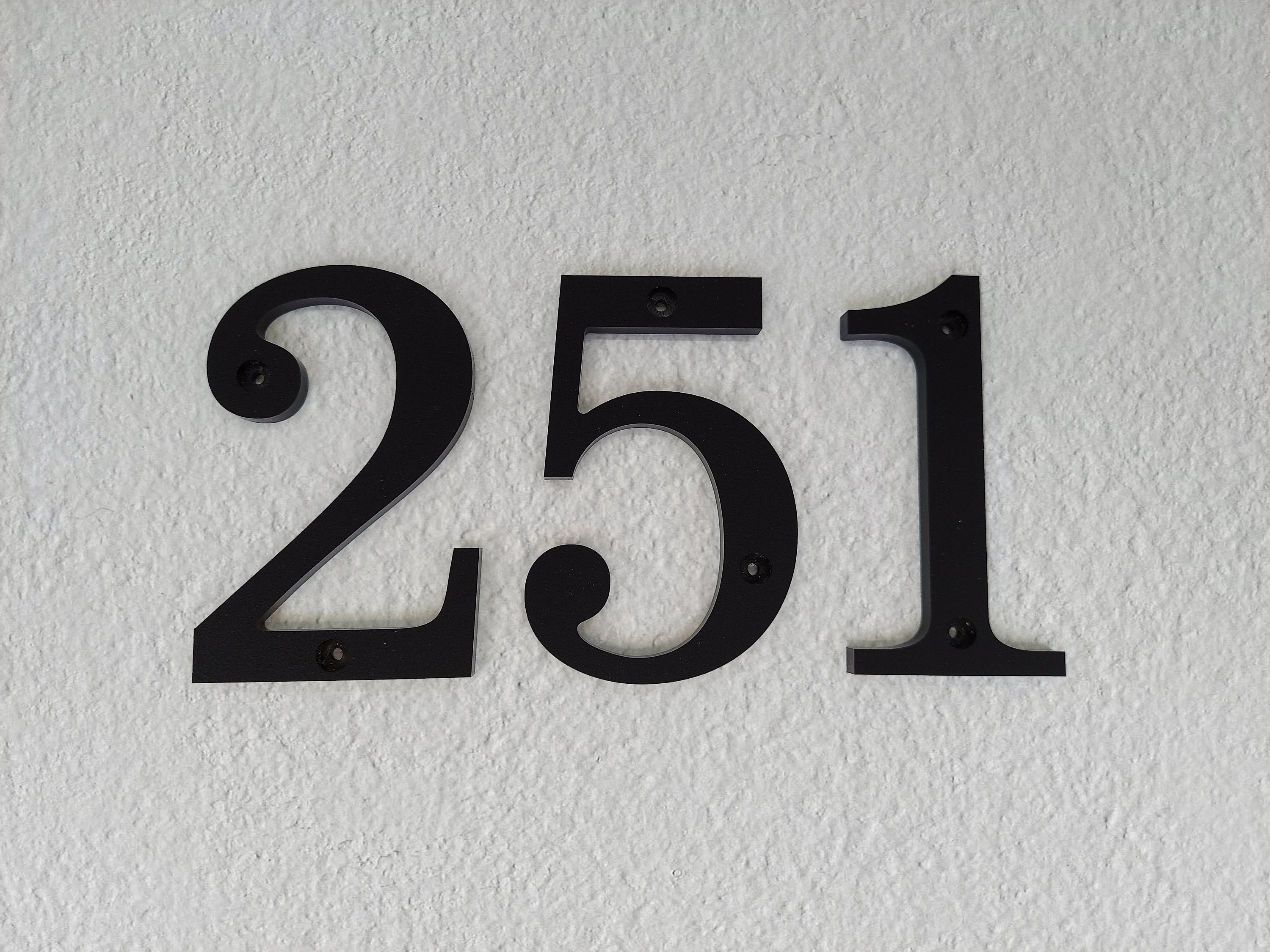 4 Inch Traditional & Wider, House Numbers Letters - Etsy