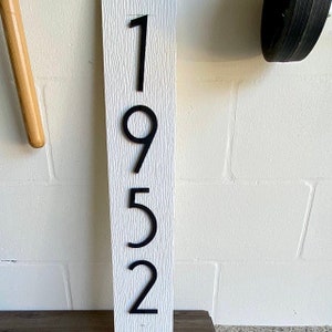 3.5 Inch Art Deco Narrow Modern House Numbers Letters - Etsy