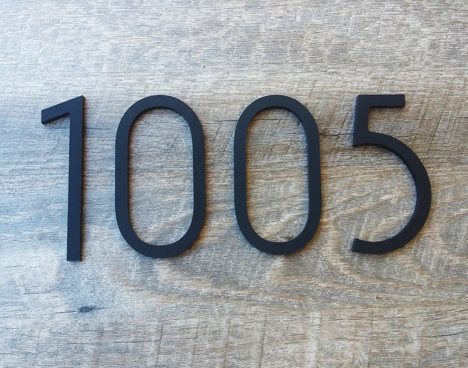 6 Inch Stud Mounting Art Deco Narrow Modern House Numbers - Etsy