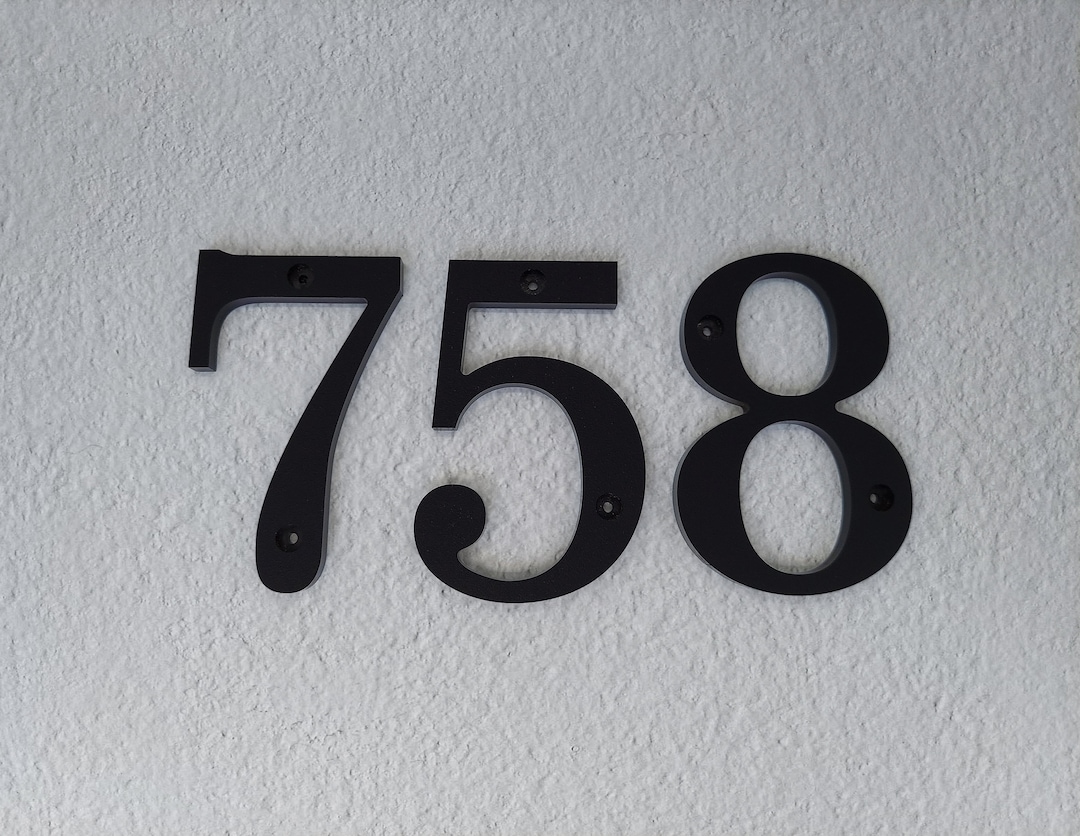 6 Inch Traditional & Wider, House Numbers Letters - Etsy