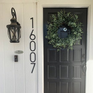 12 Inch Art Deco Narrow Modern House Numbers Letters - Etsy