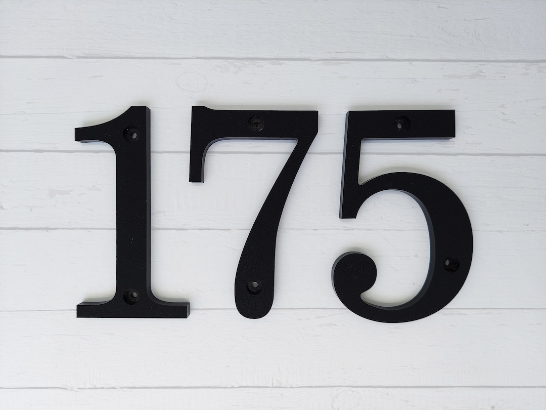 5 Inch Traditional & Wider, House Numbers Letters - Etsy