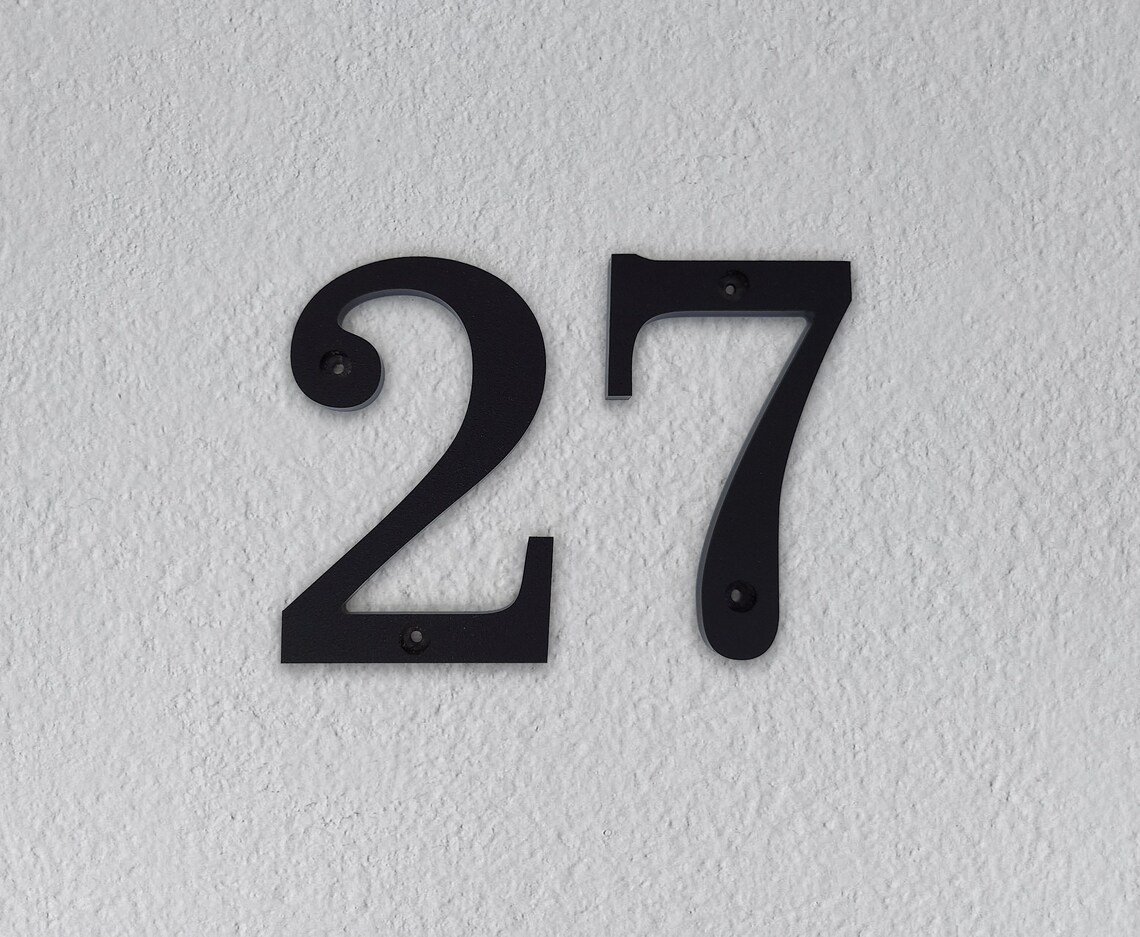 8 Inch Traditional & Wider, House Numbers Letters - Etsy