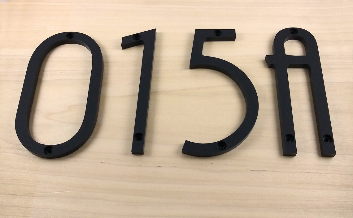 7 Inch Art Deco Narrow Modern House Numbers Letters - Etsy