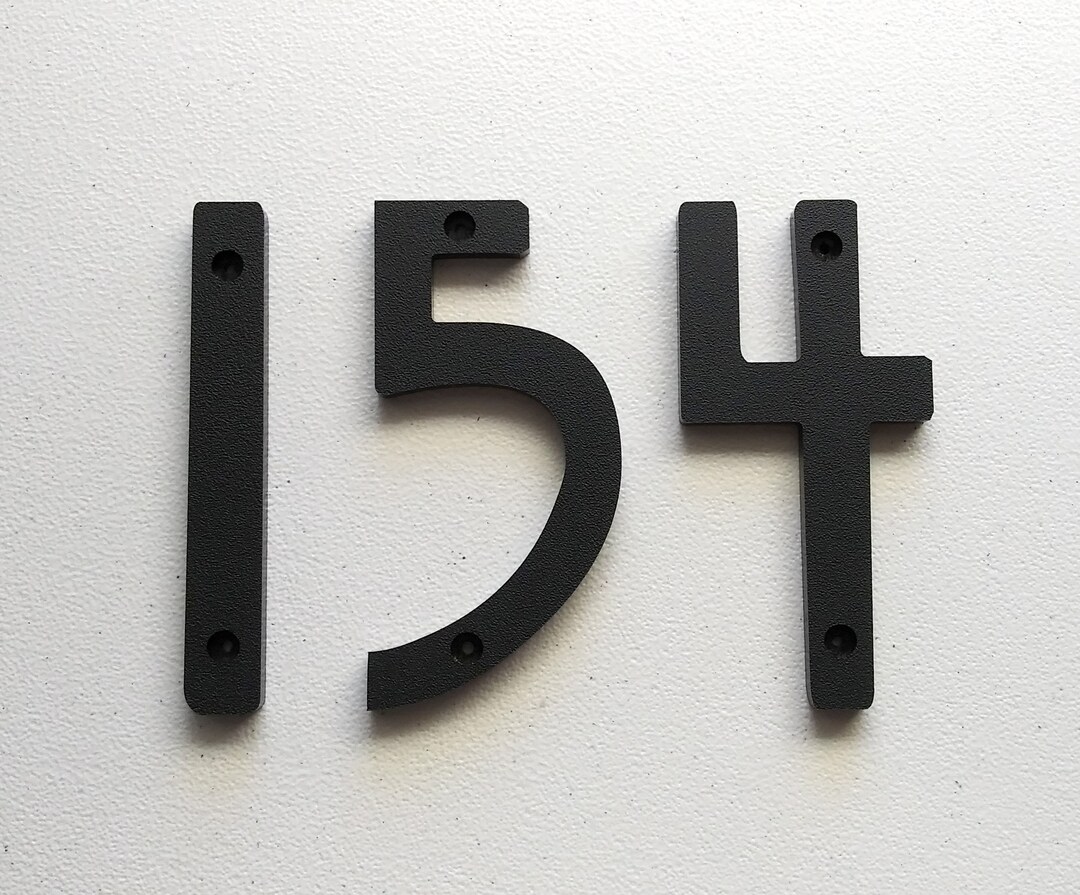 8 Inch Native & Thin Modern House Numbers Letters - Etsy