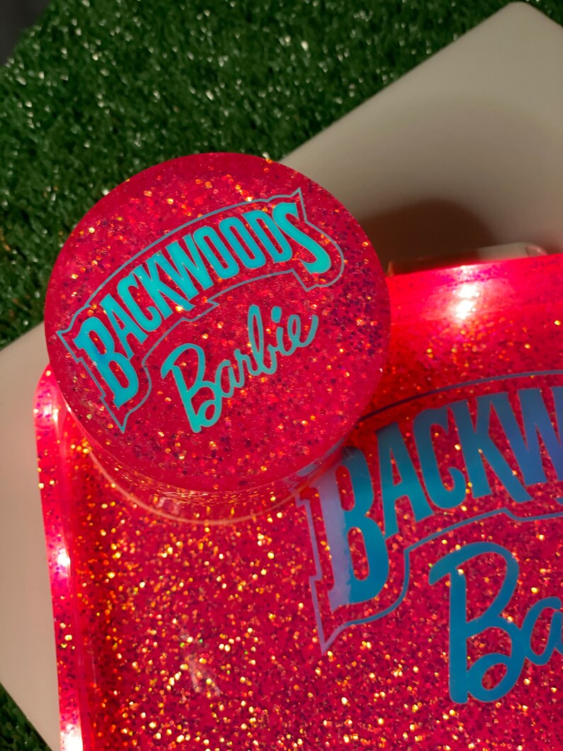 Rolling Tray, Barbie Inspired Light Rolling Tray Set, Custom Rolling ...