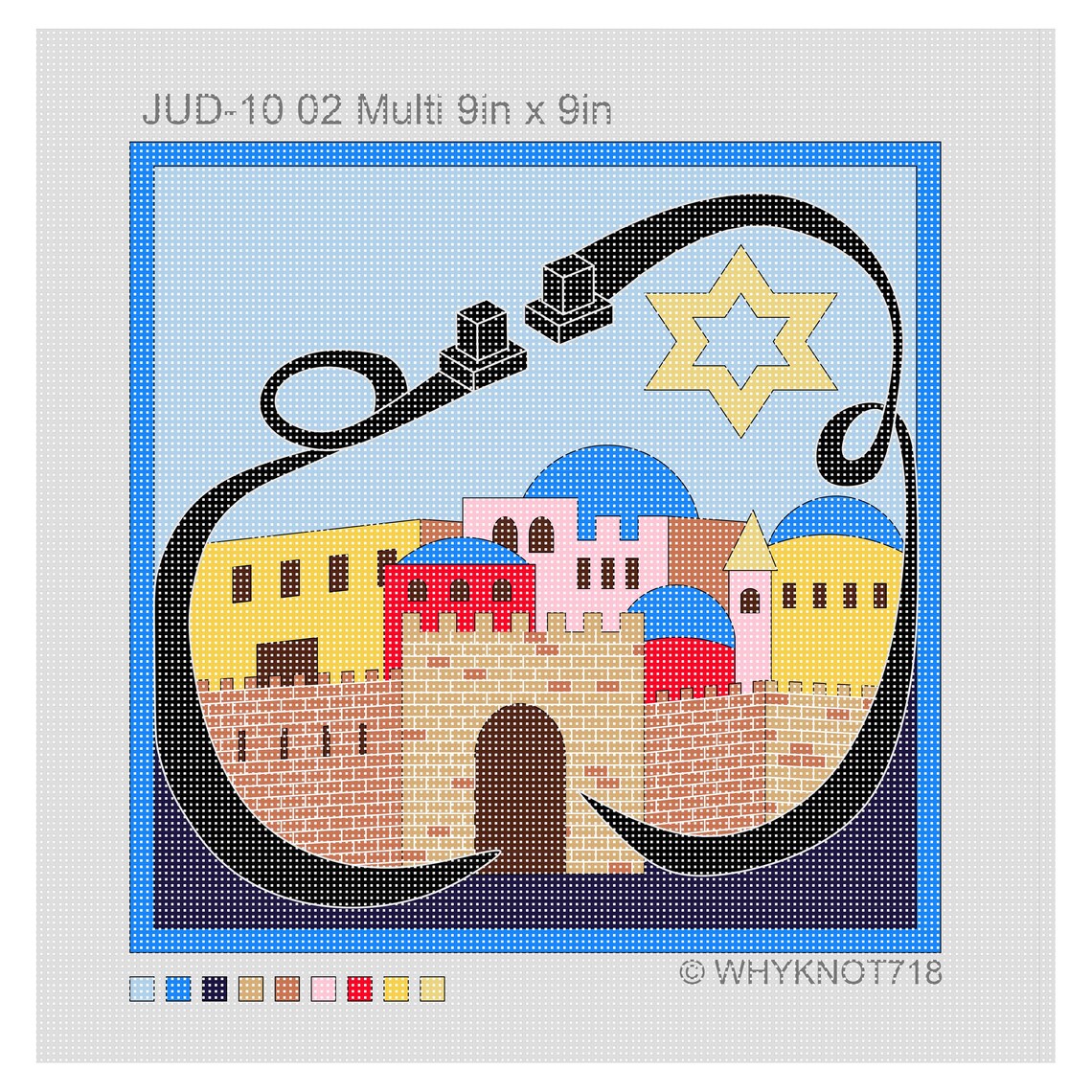 Needlepoint Handpainted Judaica Canvas: Tefillin, Tallit Bag - Etsy