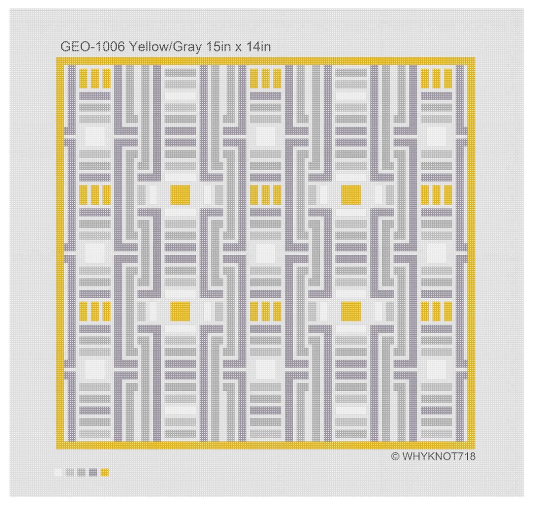 Lienzo geométrico pintado a mano Needlepoint: Tefillin, Tallit Bag Set ...